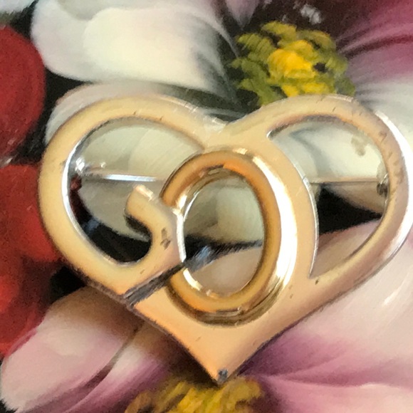 Saint. John | Jewelry | Sj Saint John Silver And Gold Tone Heart Shaped ...